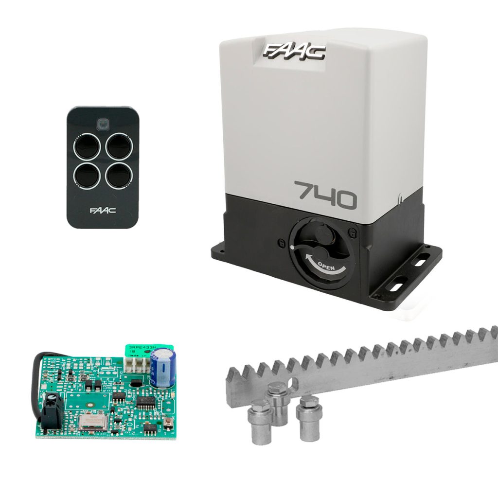 Kit Motor FAAC 740 Corredera 500 kg 80 Aperturas Diarias - Bell Telephone